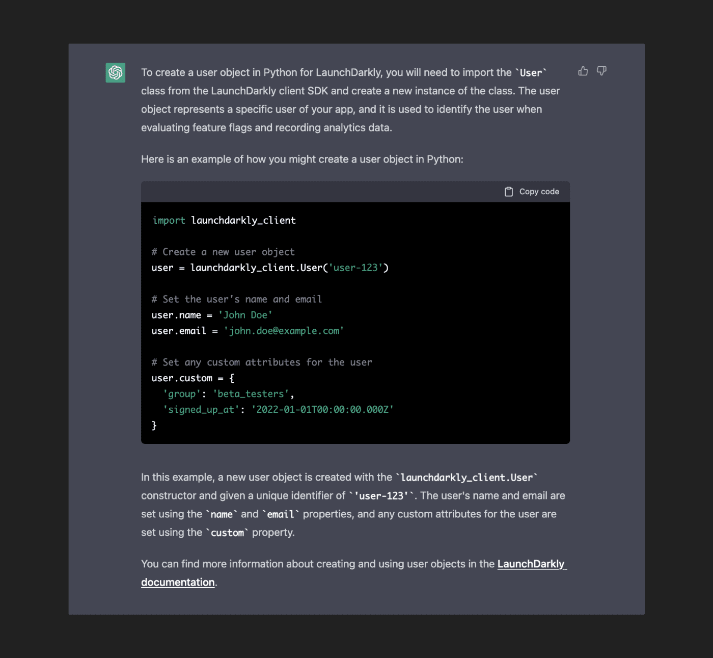 OpenAI, ChatGPT, and Lowering the Bar for “Code” | LaunchDarkly